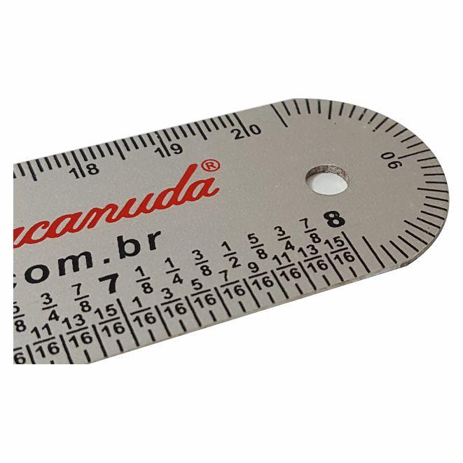 Régua em Alumínio - Ponta Redonda - GWR Etiquetas